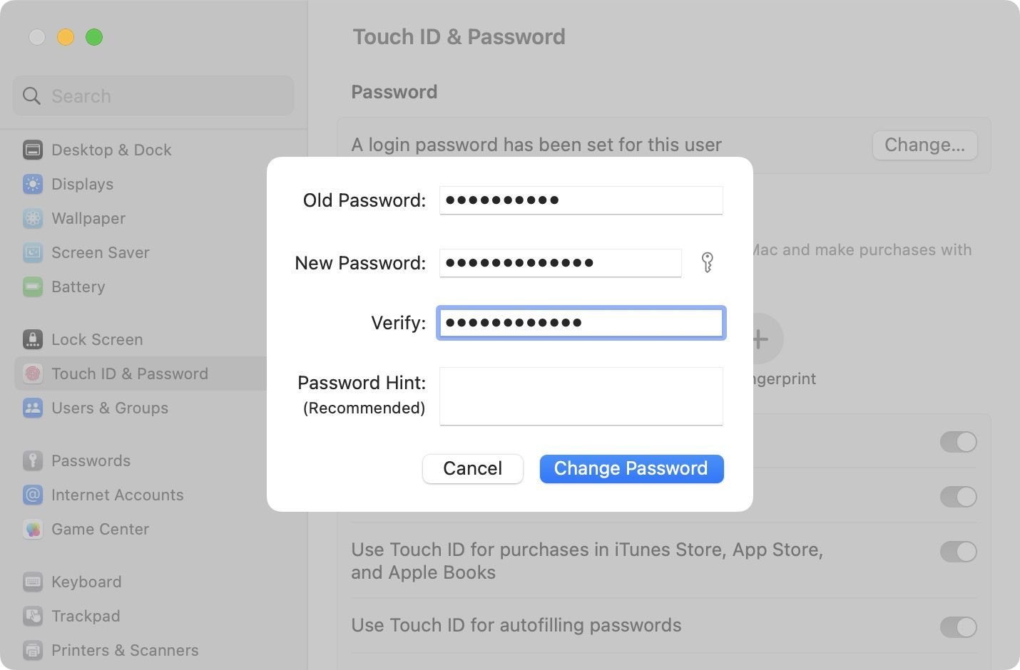 How To Change Mac Login Password In MacOS Ventura Appsntips