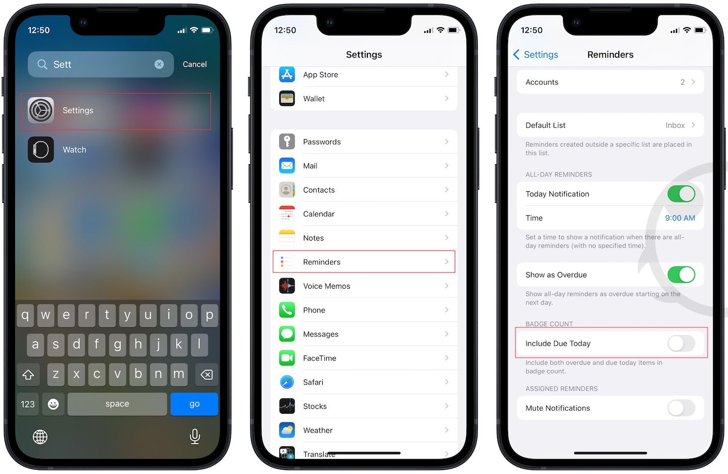 How To Show Overdue Items In Reminders Badge Count Appsntips