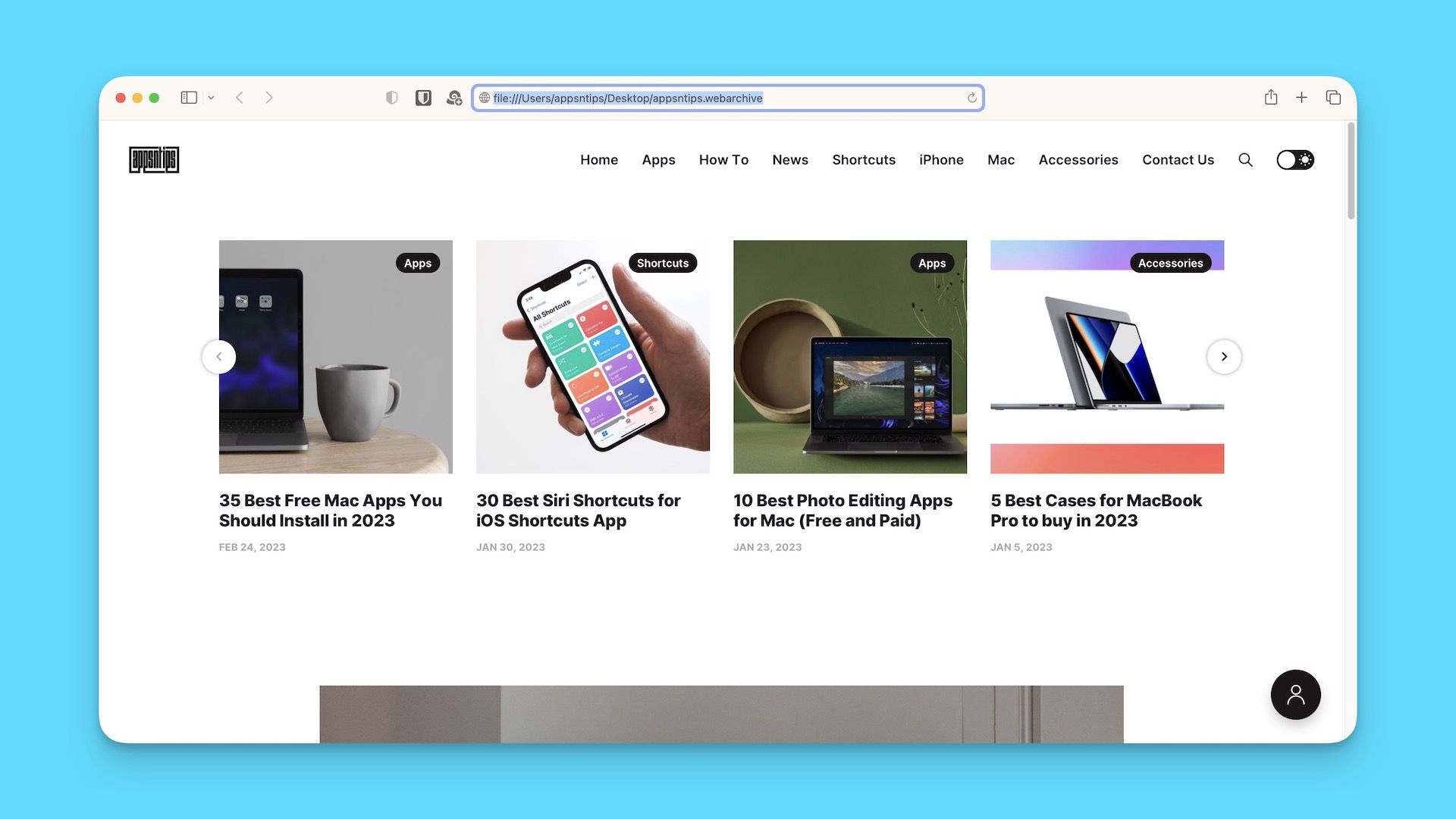 How to Archive Websites and Articles on Mac | appsntips