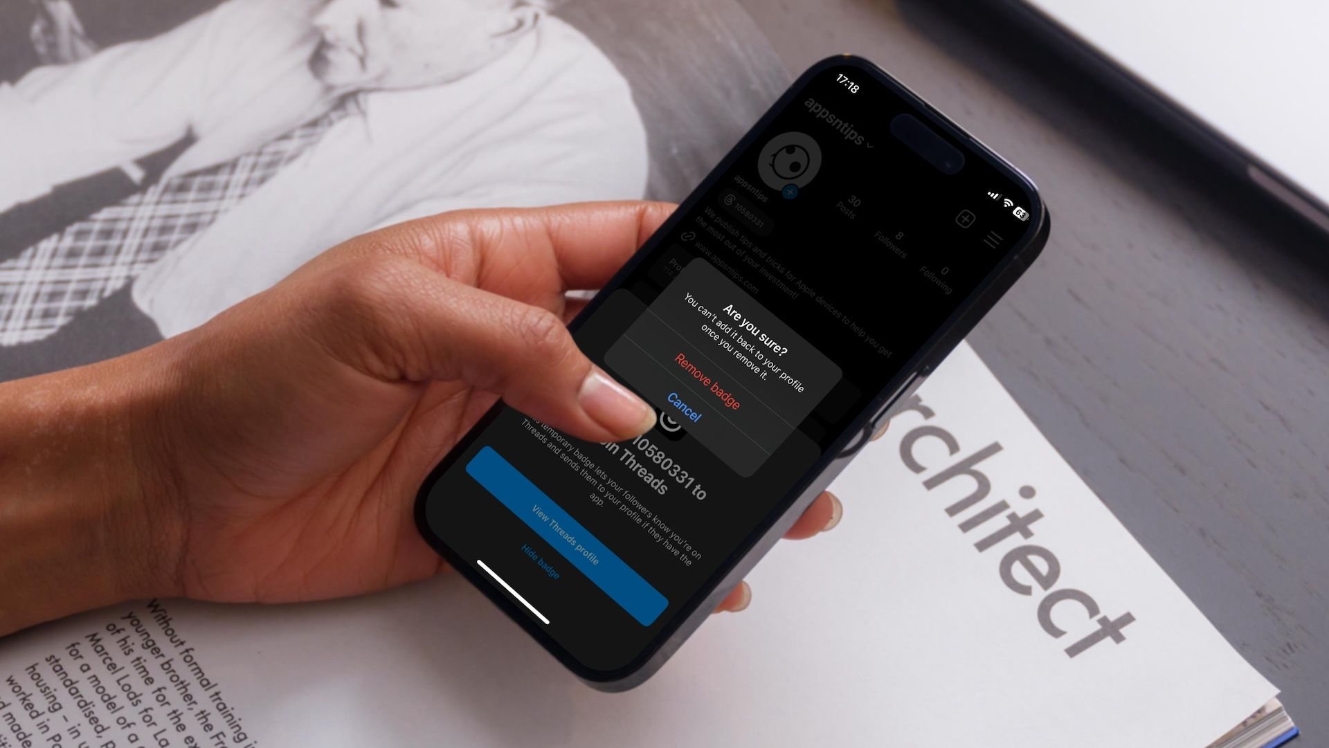 How to Hide Your Threads Badge from Instagram Profile | appsntips