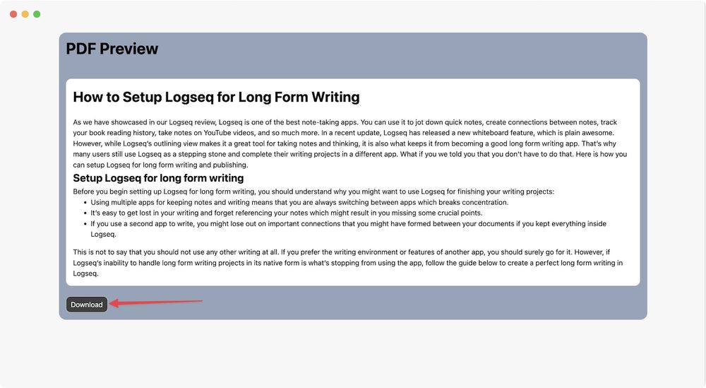 How to Setup Logseq for Long-Form Writing | appsntips