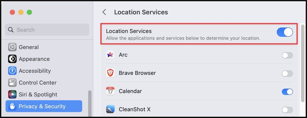 How to Turn on Location Services on Mac | appsntips
