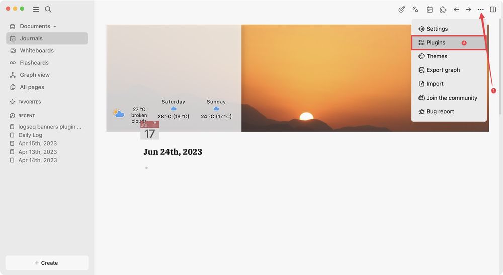 How to Set Page Banners in Logseq | appsntips