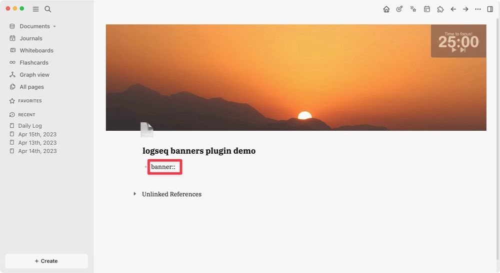How to Set Page Banners in Logseq | appsntips