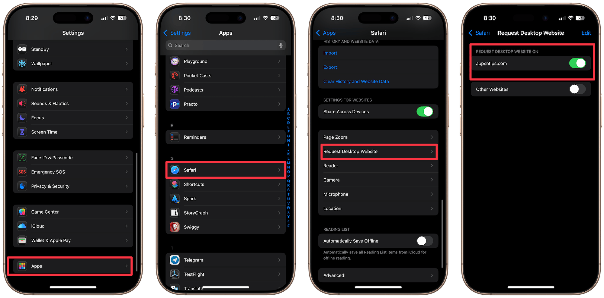 How to Request Desktop Site on iPhone | appsntips