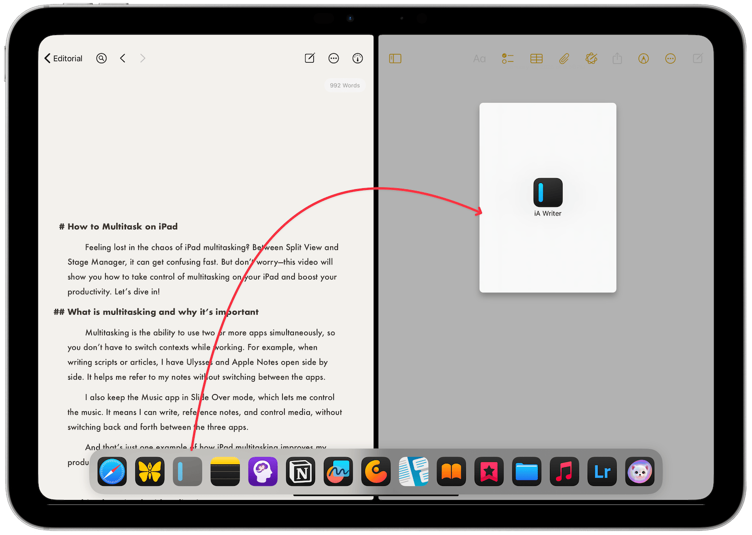 How to Multitask on iPad with Split Screen and Stage Manager