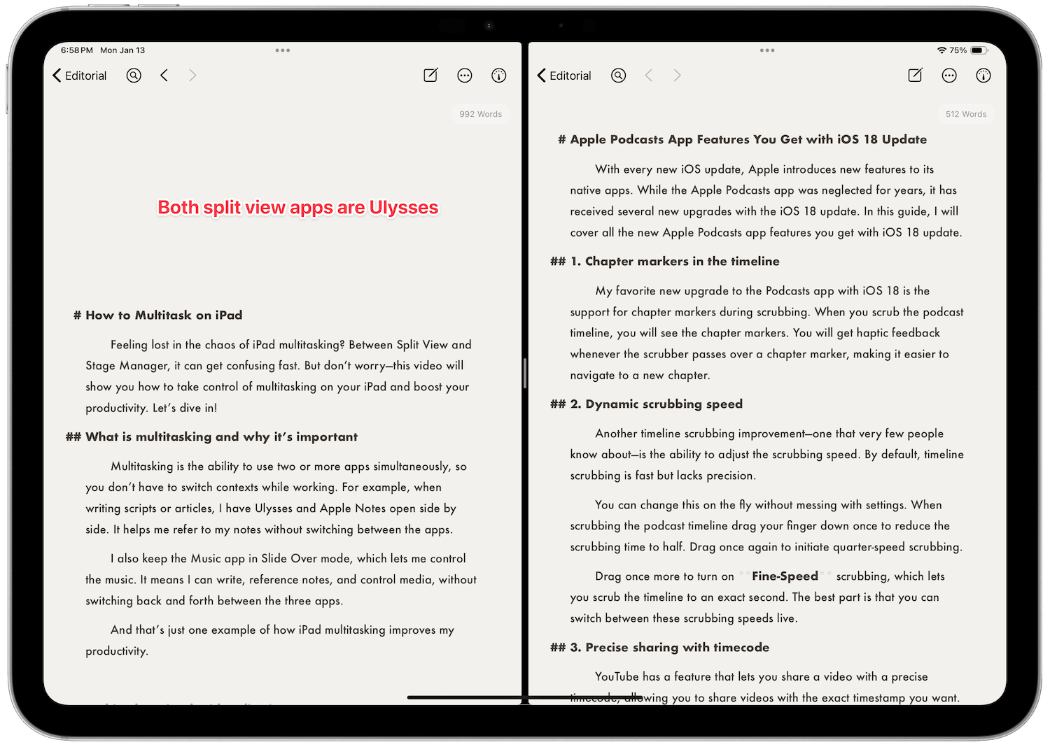 How to Multitask on iPad with Split Screen and Stage Manager
