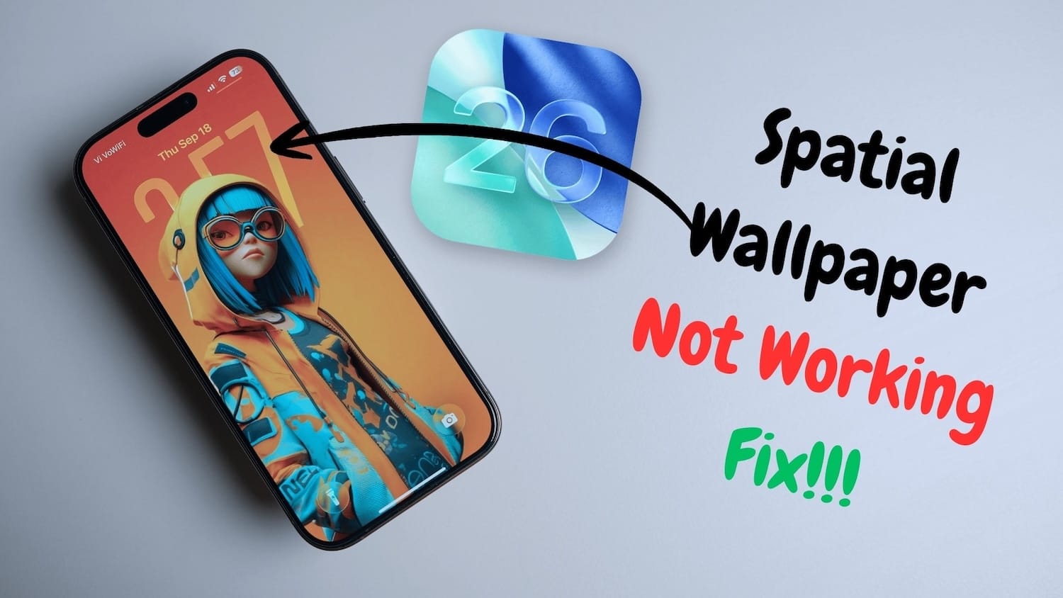 Fix Depth Effect 3D Spatial Wallpaper Not Working in iOS 26