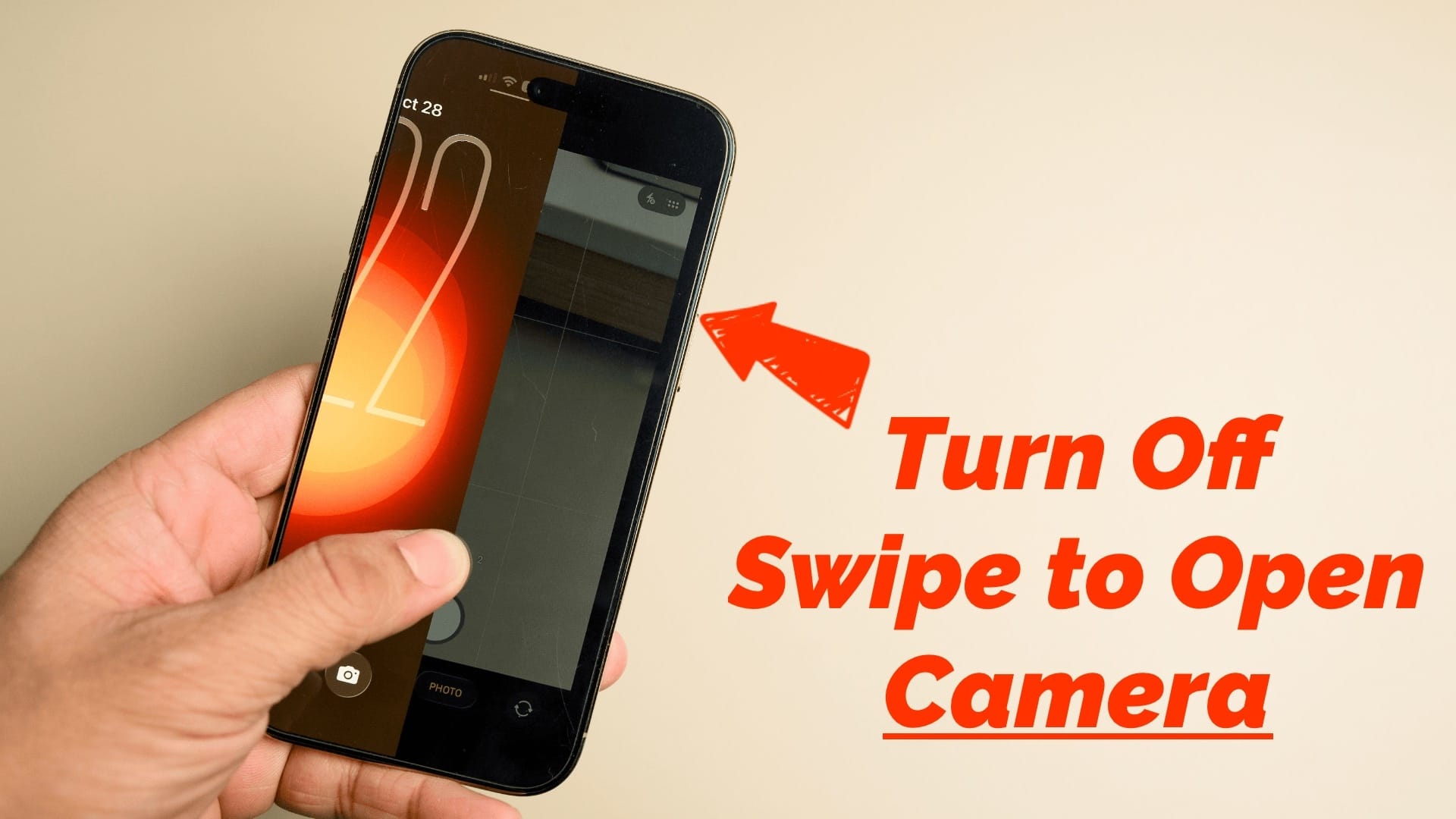 How to Turn Off Lock Screen Swipe to Open Camera on iPhone