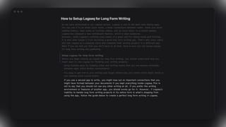 How to Setup Logseq for Long-Form Writing | appsntips