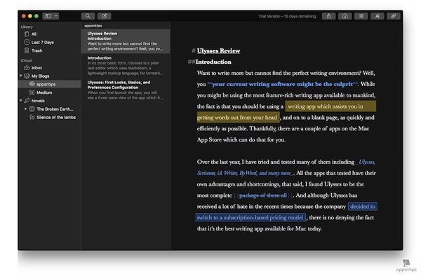 Ulysses Review and in-Depth Tutorial: What to Expect? | appsntips
