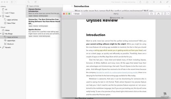 Ulysses Review and in-Depth Tutorial: What to Expect? | appsntips