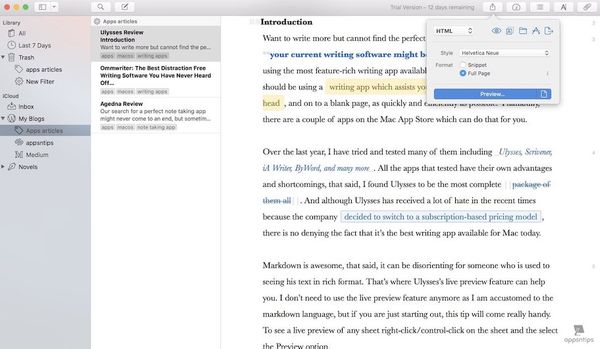 Ulysses Review and in-Depth Tutorial: What to Expect? | appsntips