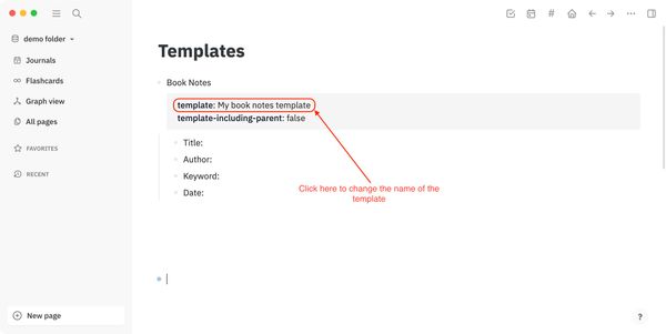 How to Create and Use Templates in Logseq | appsntips