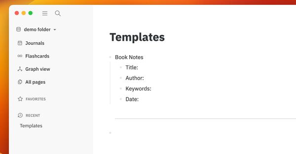 How to Create and Use Templates in Logseq | appsntips