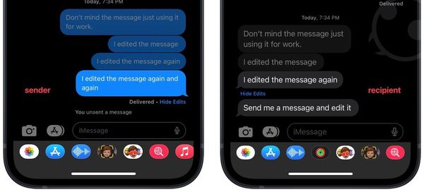 How to View iMessage Edit History on iPhone | appsntips