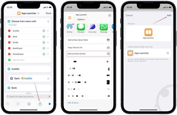 How to Create an App Launcher Using Shortcuts | appsntips