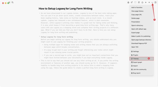 How to Setup Logseq for Long-Form Writing | appsntips