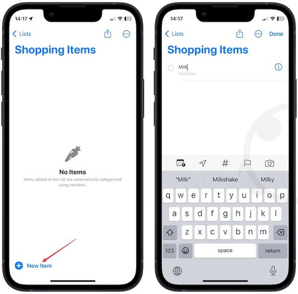 How to Use the New Groceries List Feature in Apple Reminders