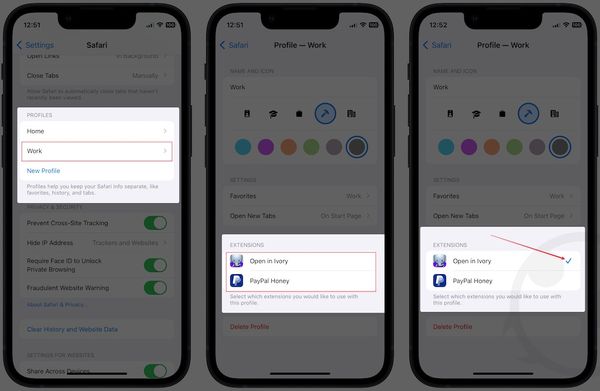 How to Create and Use Profiles in Safari | appsntips