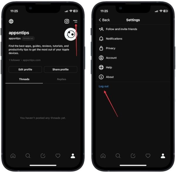 How to Switch Accounts in Threads App | appsntips