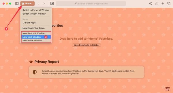 How to Create and Use Profiles in Safari | appsntips