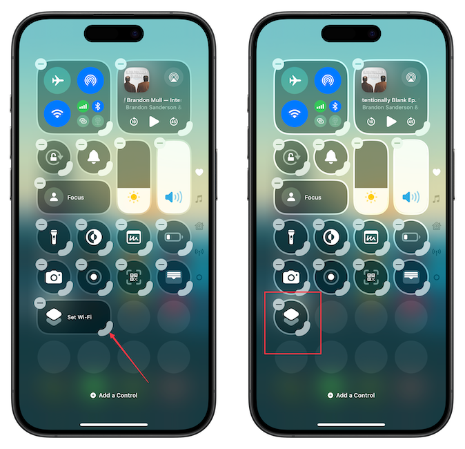 iOS 18 Control Center: Add Wi-Fi, Bluetooth, AirDrop, Hotspot Toggles