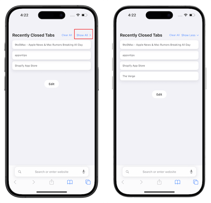How to Recover Recently Closed Tabs in Safari on iPhone
