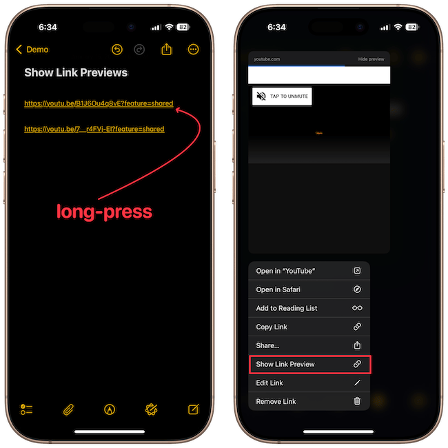 How to Get Link Preview in Apple Notes on iPhone