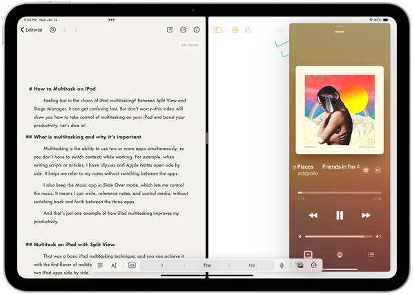How to Multitask on iPad with Split Screen and Stage Manager