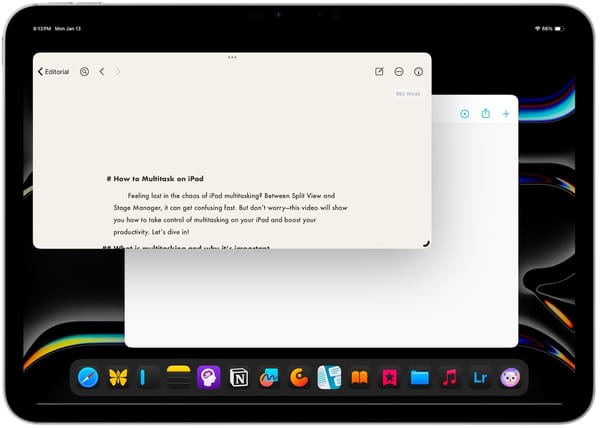 How to Multitask on iPad with Split Screen and Stage Manager