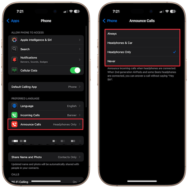 How to Announce Calls on iPhone in iOS 18